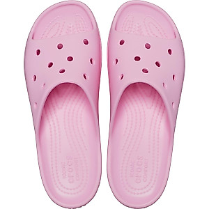 Crocs Women's Classic Slide | Platform Sandals, Flamingo, 9