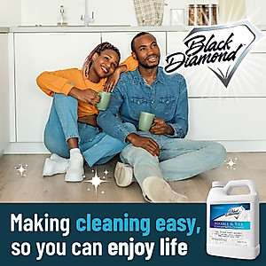 Black Diamond Stoneworks MARBLE & TILE FLOOR CLEANER. Great for Ceramic, Porcelain, Granite, Natural Stone, Vinyl and Brick. No-rinse Concentrate.(1-Gallon)