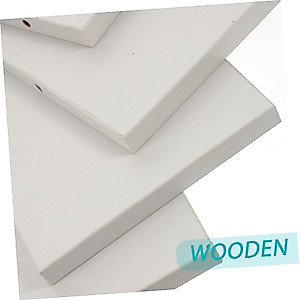 WATIIFUFU 1 Set Wall Bracket Shower Shelves Bathroom Floating Shelf Floating Bookshelves Corner Wall Shelf Bookshelf Wall Mount Modern Floating Shelf Storage Rack Wood White Wall-Mounted