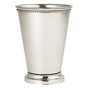 Elegance 90471 Beaded Mint Julep Cup, 4.5", Silver