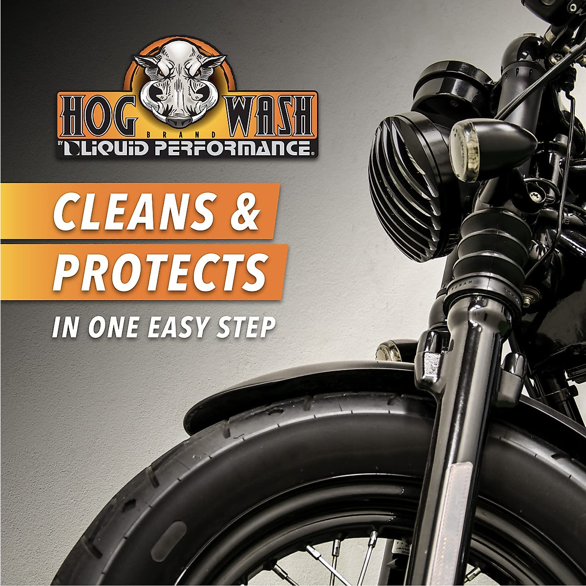 Liquid Performance Hogwash Matte Finish Cleaner and Protectant - 8.5 oz Motorcycle Bike Cleaner Spray - Also Works Great on Motorcycle Helmets - Removes Dirt and Grime