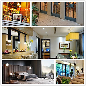 OMTO E26/E27 A19 LED Frosted Light Bulb 9W (60W Equivalent) White (6000K) 85-265V (White, 10pcs)