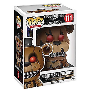 POP Five Nights at Freddy - Nightmare Freddy Funko Pop! Vinyl Figure (Bundled with Compatible Pop Box Protector Case) Multicolor 3.75 inches