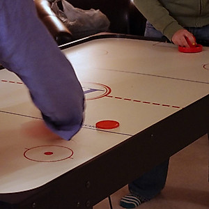 BERYLER 5 Pack Air Hockey Red Replacement, 2.5" in Diameter, Thicker Pucks for Game Tables, Accessories, Equipment