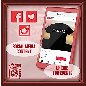 Harding Industries Nolan Ryan - Men's Soft Graphic T-Shirt HAI #G564455, Black, X-Large