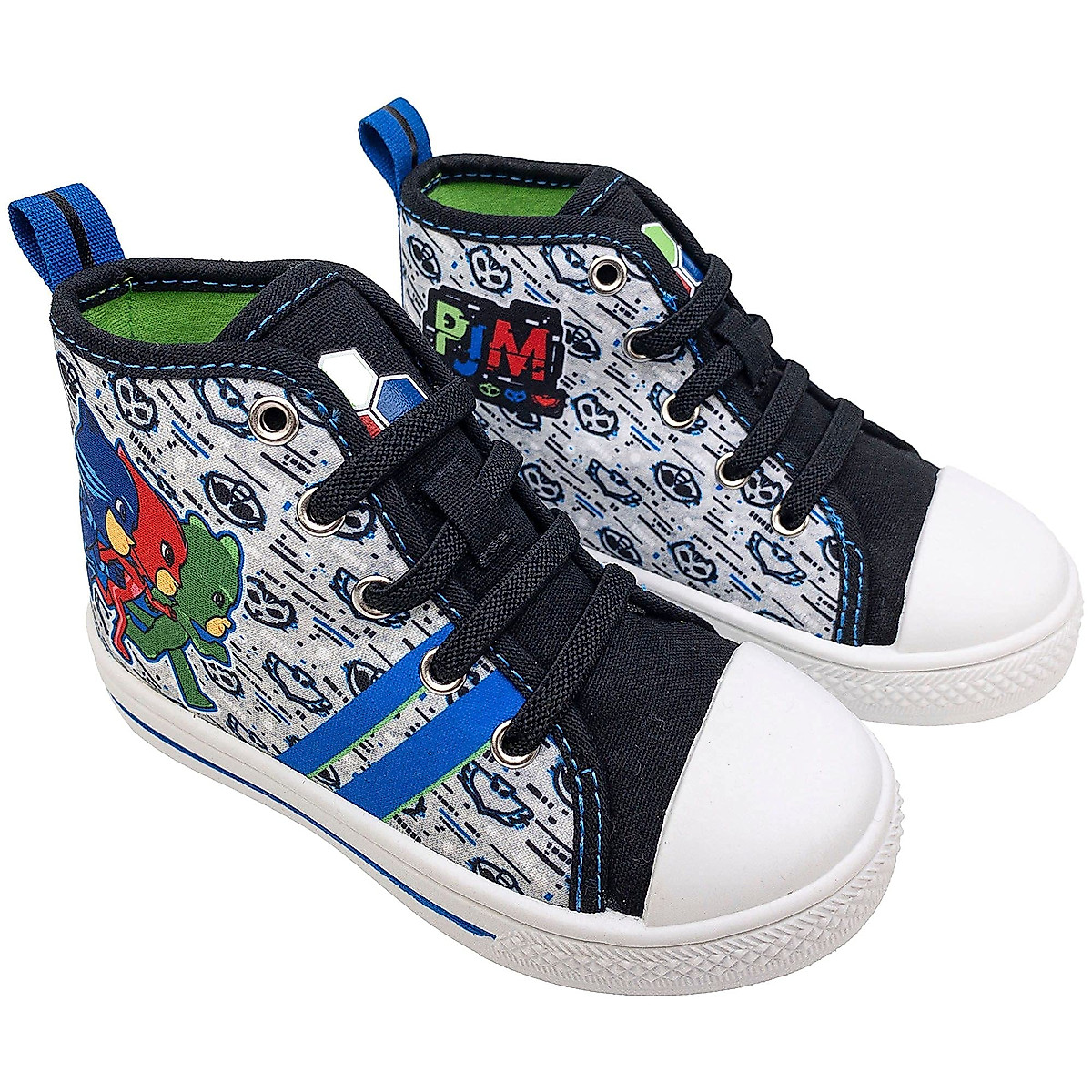 PJ Masks Toddler Shoes,HI Top Sneaker Catboy Gekko,Toddler Size 9 Grey
