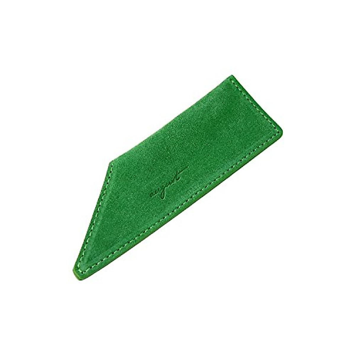 AUGUST GROOMING Soft Suede Case for Luxury Comb (Pocket, Green Suede)