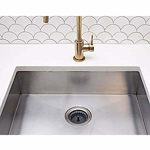 Dripsie Sink Strainer - Clog-Resistant and Flexible - Universal Kitchen Sink Drain Strainer - Made in The USA (2-Pack Gray)