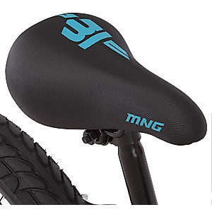 Mongoose Argus MX Kids Fat Tire Mountain Bike, 16-Inch Wheels, 3-Inch Wide Tires, High-Ten Steel Frame, Single Speed, Black