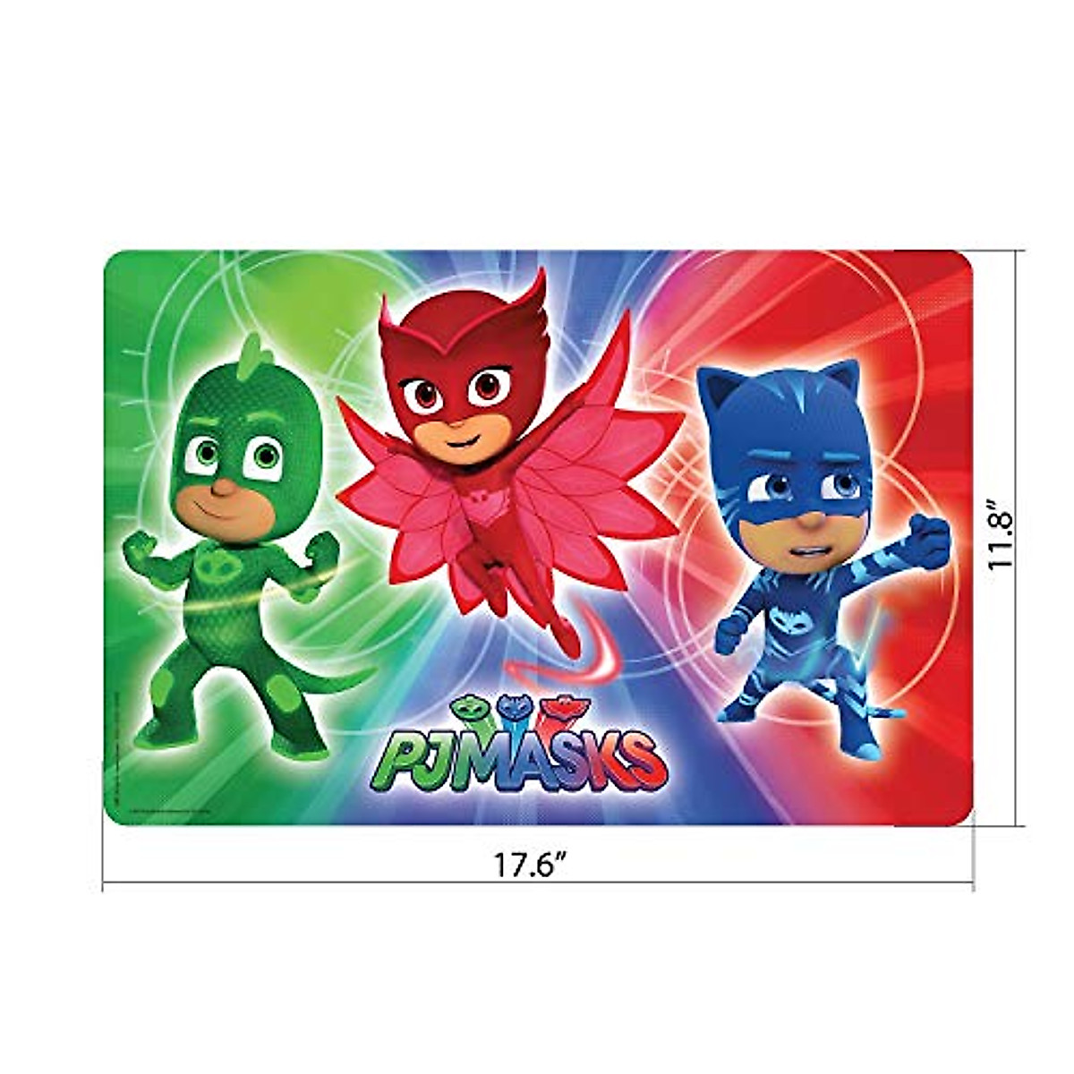 Zak Designs Disney Jr. Kid's Placemat, PJ Masks, 1 pc