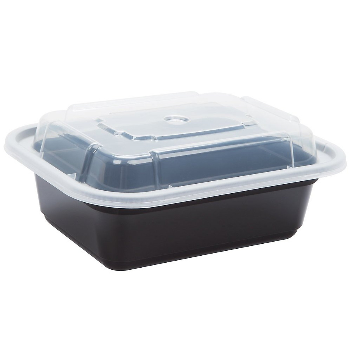 Pactiv NC838B VERSAtainers, Black/Clear, 24oz, 5 x 7 1/4 x 2 (Case of 150)