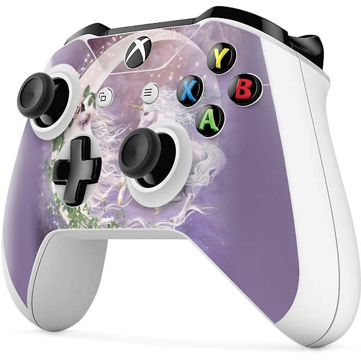 Skinit Decal Gaming Skin Compatible with Xbox One S Controller - Officially Licensed Tate and Co. Moon Unicorn Design