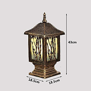 Outdoor Post Light Outdoor Post Light -Water-Resistant Pillar Light, Community Courtyard Garden Door Patio Stigma Lamps -Modern Home Outdoor Post Lights