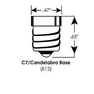 Bioluz LED 6 Pack 40 Watt Candelabra Bulbs 4.5W Dimmable Candelabra LED Bulbs C37 E12 Base 325 lumens,120° Beam Angle 3000K Soft White LED Candle Bulbs UL Listed Pack of 6