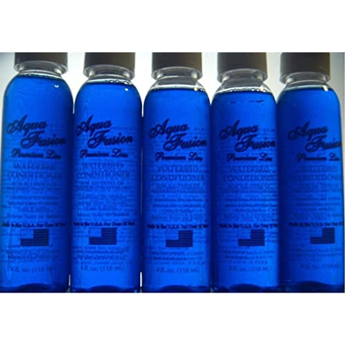 Aqua Fusion Five 4 oz Bottles of Premium Waterbed Conditioner