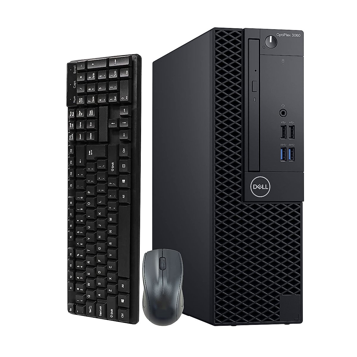 Dell Optiplex 3060 SFF Computer Desktop PC, Intel Core i5-8400 2.80GHz Processor, 8GB DDR4 Ram, 256GB NVMe SSD 1TB Hard Drive, HDMI, Wireless Keyboard Mouse, WiFi & Bluetooth, Windows 10 (Renewed)