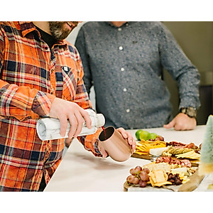 Simple Modern Cocktail Shaker Set with Jigger Lid | Stainless Steel Boston Shaker Insulated Martini Mixer for Mocktails | Gifts for Men Women Him Her | Classic Collection | 20oz | Simple Stainless