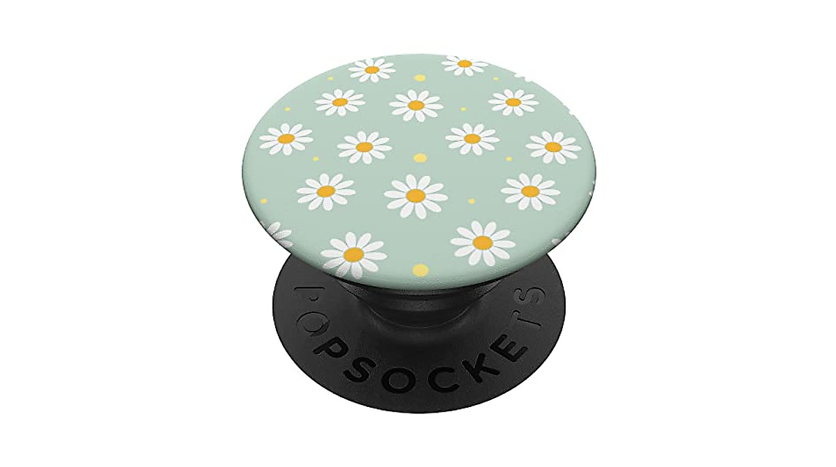 Sage Green Daisy Flower Aesthetic Daisies Floral Pattern PopSockets Swappable PopGrip — 🛍️ The ...
