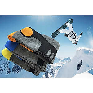 Feetalk Ski Snowboard Socks Thermal Merino Wool —Outdoor Activity Skiing Men's and Women's Socks