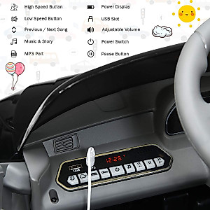 Costzon Ride on Car, Licensed Lexus LC500, 12V Battery Powered Car w/Remote Control, 3 Speed, LED Lights, Horn, MP3&USB, Slow Start, Spring Suspension, Electric Vehicle for Boys& Girls (Black)