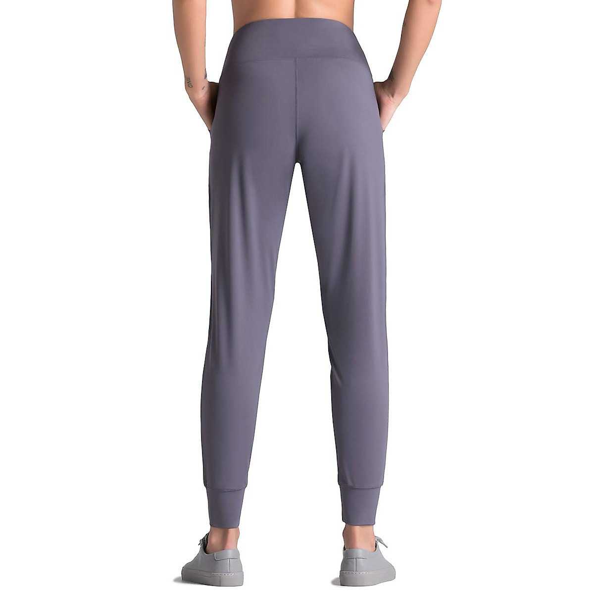 Dragon Fit Joggers for Women with Pockets,High Waist Workout Yoga Tapered Sweatpants Women's Lounge Pants (Medium, Joggers78-Vintage Purple)