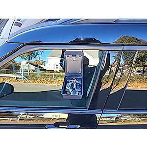 Omoft Corporation Key Holder Lock Box – 3 Digit Combination Lock Key Lock Box for Outside – Heavy Duty Solid Steel Lock Box for House Key, Car Key – Window Mount Installation Small Lock Box