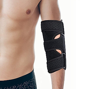 Corpower Elbow Brace,Ulnar Nerve Entrapment Brace, Elbow Immobilizer Brace,with 2 Removable Metal Splints,Elbow Brace for Tendonitis and Tennis Elbow Fit Women & Men