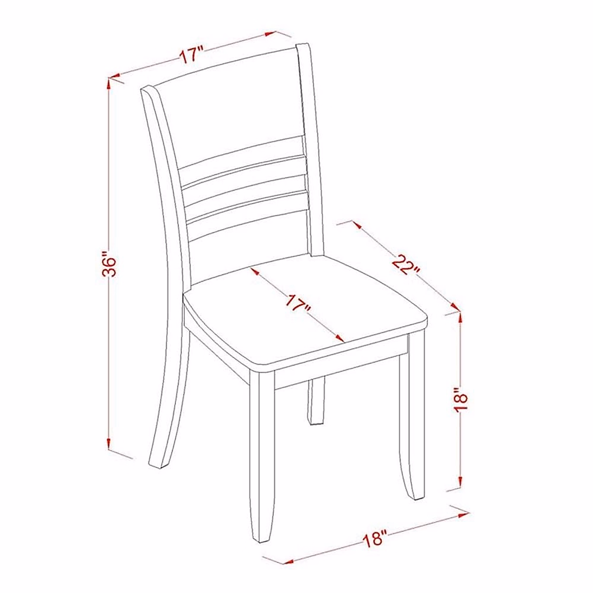 East West Furniture KELY5-ESP-W 5 Piece Dinette Set for 4 Includes an Oval Dining Room Table with Butterfly Leaf and 4 Kitchen Dining Chairs, 42x60 Inch, Espresso
