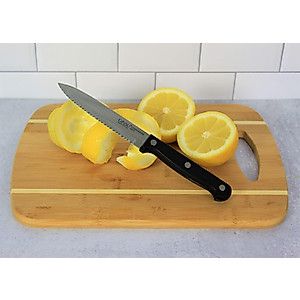 GINSU Kiso 4.5" Utility Knife, Black - Dishwasher Safe and Always Sharp