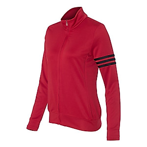 adidas Womens Climalite 3-Stripes Pullover (A191) -Power RED/ -S