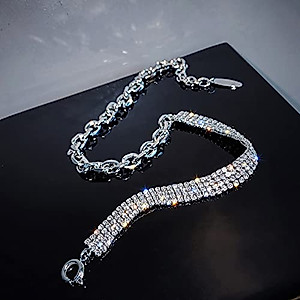 17IF 37 Pcs 14K Silver Plated Jewelry Set for Women 14 Rings 4 Necklace 14 Bracelet and 5 Pair Earring, Indie Stackable Accessories Adjustable Jewerly Pack for Teenage Girl Friendship Gift