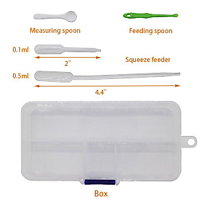 Baby Bird Gouldian Zebra Finch Canary Society Bird Pet Hand Rearing Feeding Syringes Crop Tubes (9Pcs)