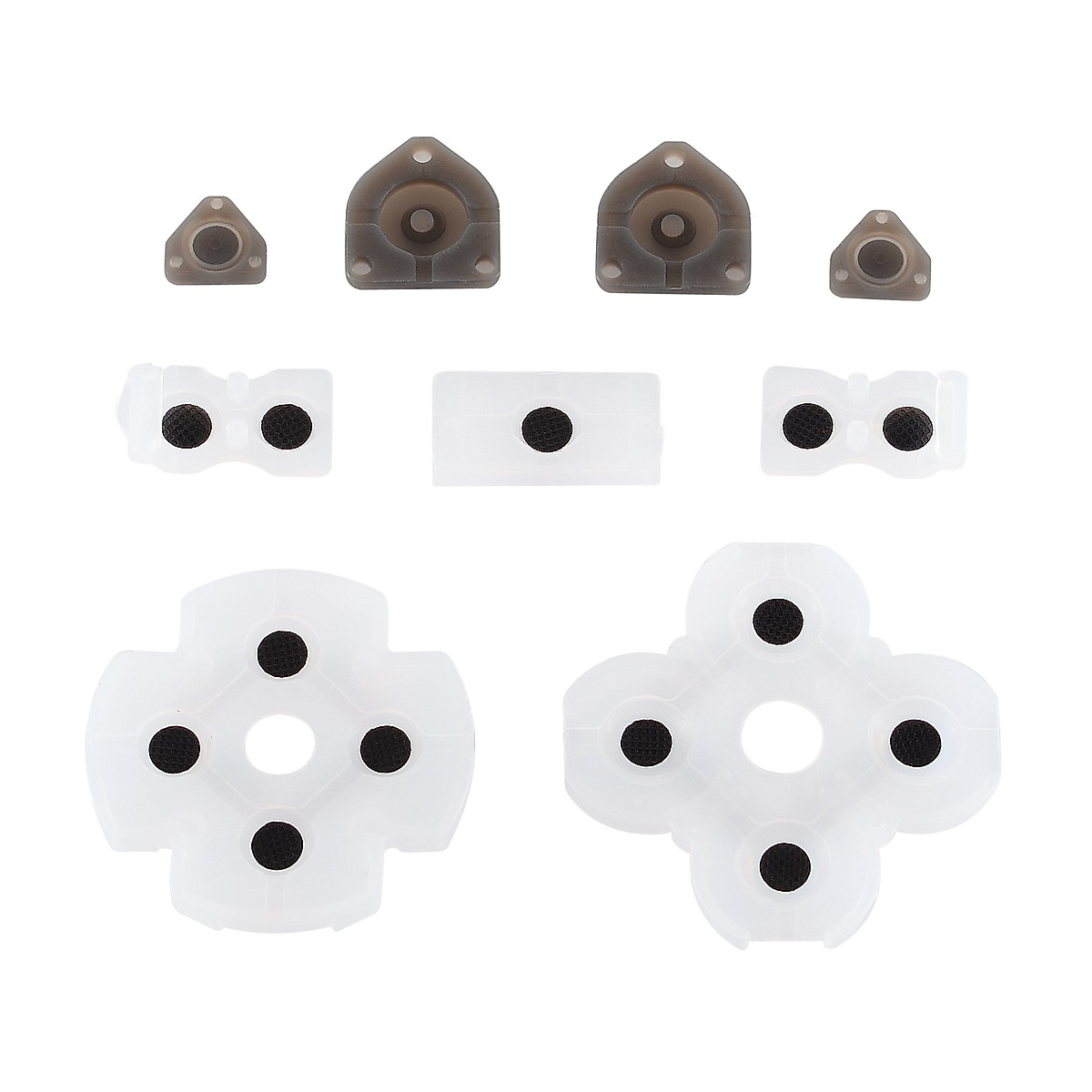 eXtremeRate 9 in 1 Replace Repair Parts, Silicone Rubber Conductive Pad for ps4 Controller JDM-001/011