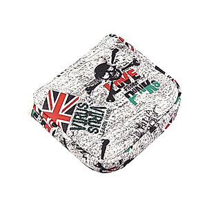 PLUSKER Golf Club Square Heel Shafted Mallet Putter Cover Magnetic Closure Red Creative UK Flag Pattern Putters Headcover