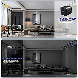 Hidden Camera Spy Camera Hidden Camera with Audio for Indoor and Outdoor 1080P Mini Spy Camera Two-Way Voice Night Vision and Motion Detection for Home Security Small Nanny Cam Live Feed App Control