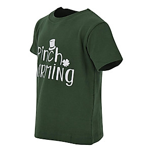 Unique Baby Boys St Patricks Day Pinch Charming Shirt (18 Months, Green)