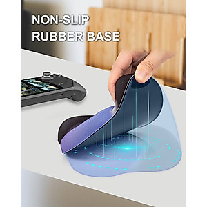 DEVASO Wrist Rest Pad for Steam Deck, 2 Pack Gaming Pad Wrist Support for Steam Deck OLED/PlayStation Portal/ASUS ROG Ally/Nintendo Switch / PS5 Gaming, Durable, Comfortable and Pain Relief