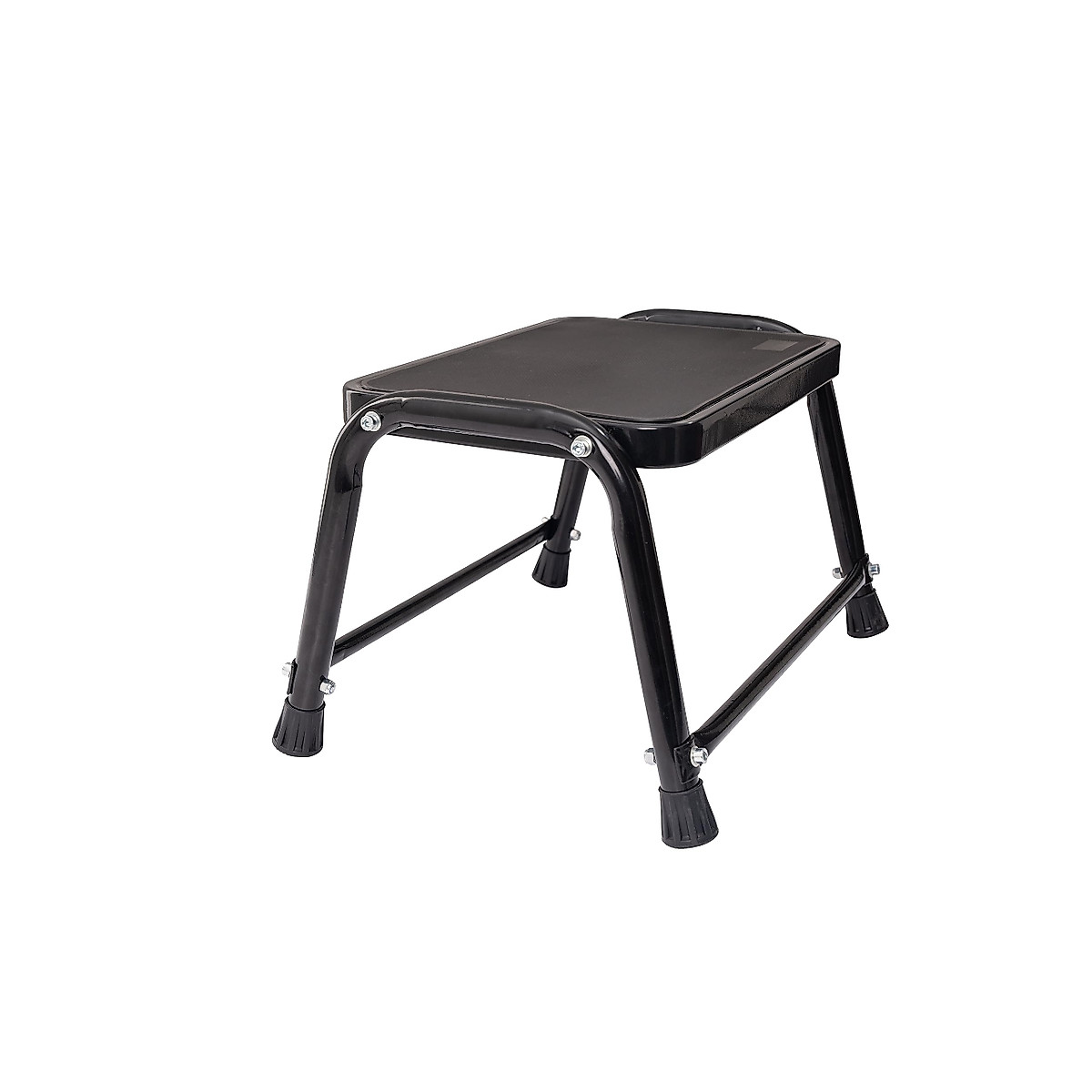 Leekpai Improved Heavy Duty Step Stool for Adults & Seniors - Rugged Metal Design, 2 Support Rods Holds 350 lbs, 15x10 No Slip Platform, 10.5" High, Anti-Skid Legs, Easy Photo Assembly Instructions…