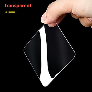 Ellelove 10PCS Double-Sided Transparent Hooks Non-Marking Waterproof Self-Adhesive Hooks Heavy Duty Suction Cup for Organization Bathroom Kitchen and Office