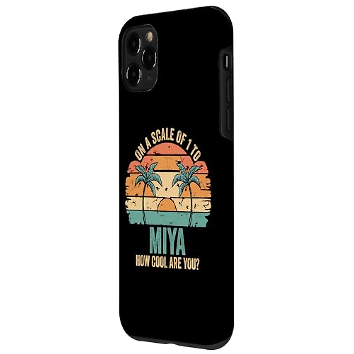 iPhone 11 Pro MIYA Cute Retro Girls Groovy MIYA Personalized Name Case