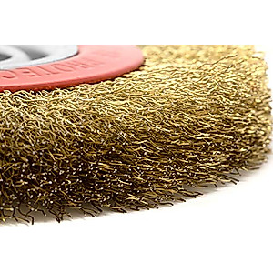 WEN WW8058 8-Inch x 3/4-Inch Crimped Steel Bench Wire Wheel with Arbor Adapters