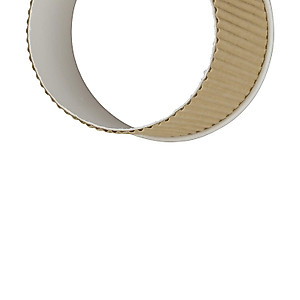 Karat C-KRC508 8 oz Ripple Paper Hot Cup (80mm Diameter), Kraft (Case of 500)