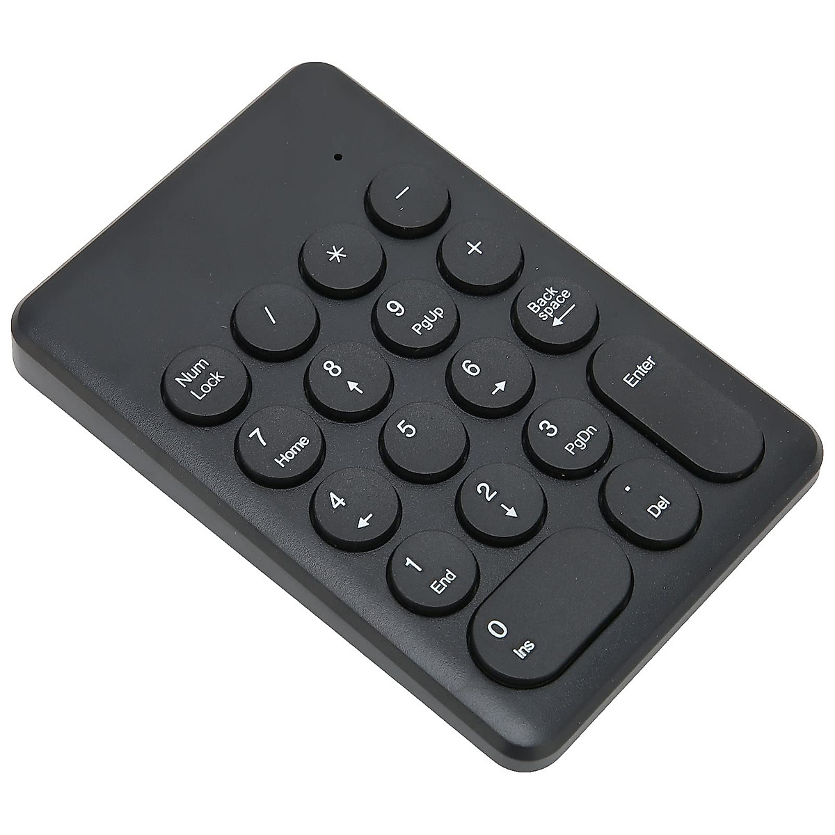 Numeric Keypad for Laptop, Portable Mini Number Pad 18 Keys, Mute Function, 10M Stable Connection, Number Keyboard Extensions for Laptop, PC, Desktop (Black)