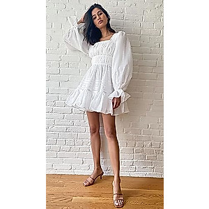 Aje Women's Impression Dress, White, 4