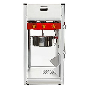 Olde Midway Commercial Popcorn Machine Maker Popper with Large 12-Ounce Kettle - Red