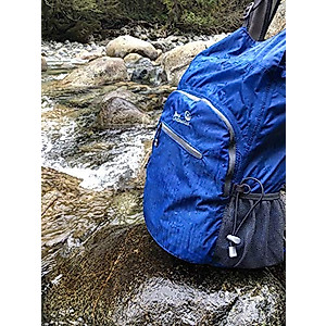 Outlander 100% Waterproof Hiking Backpack Lightweight Packable Travel Daypack(Orange) 25L