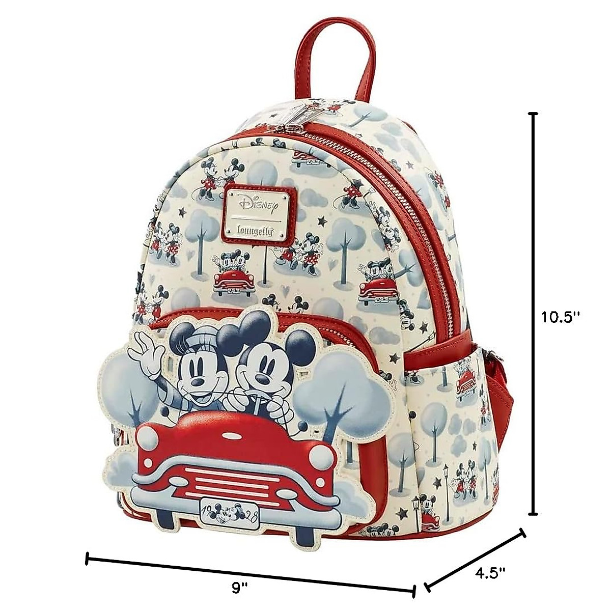 Loungefly Disney Mickey & Minnie Springtime Car Ride Mini Backpack Exclusive