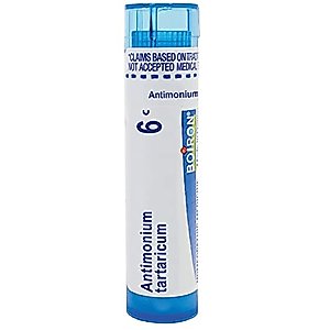Boiron Antimonium Tartaricum 6C, 80 Pellets, Homeopathic Medicine for Cough