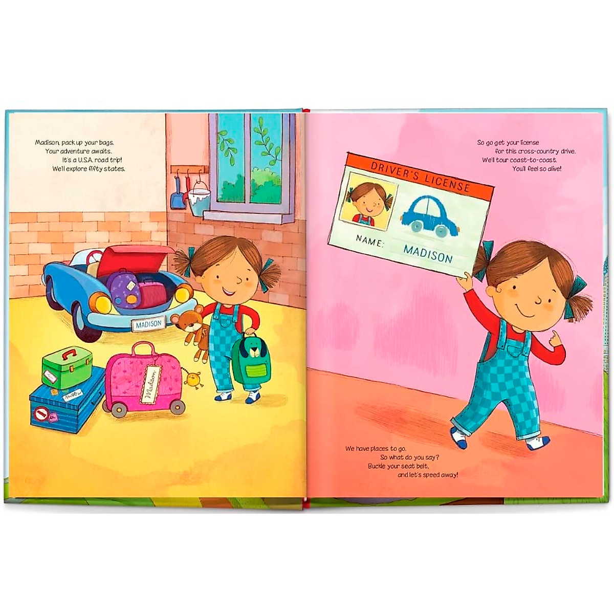 USA Road Trip - Personalized Children's Story - I See Me! (Hardcover)