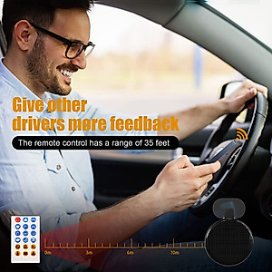 Funny Car Accessory, Cartaoo Upgrade Back Window LED Display Light, 17 Funny Emoticons - Give The Birds & Wave to Drivers, Truck Accessories, Cool Car Gadgets & Road Rage Sign